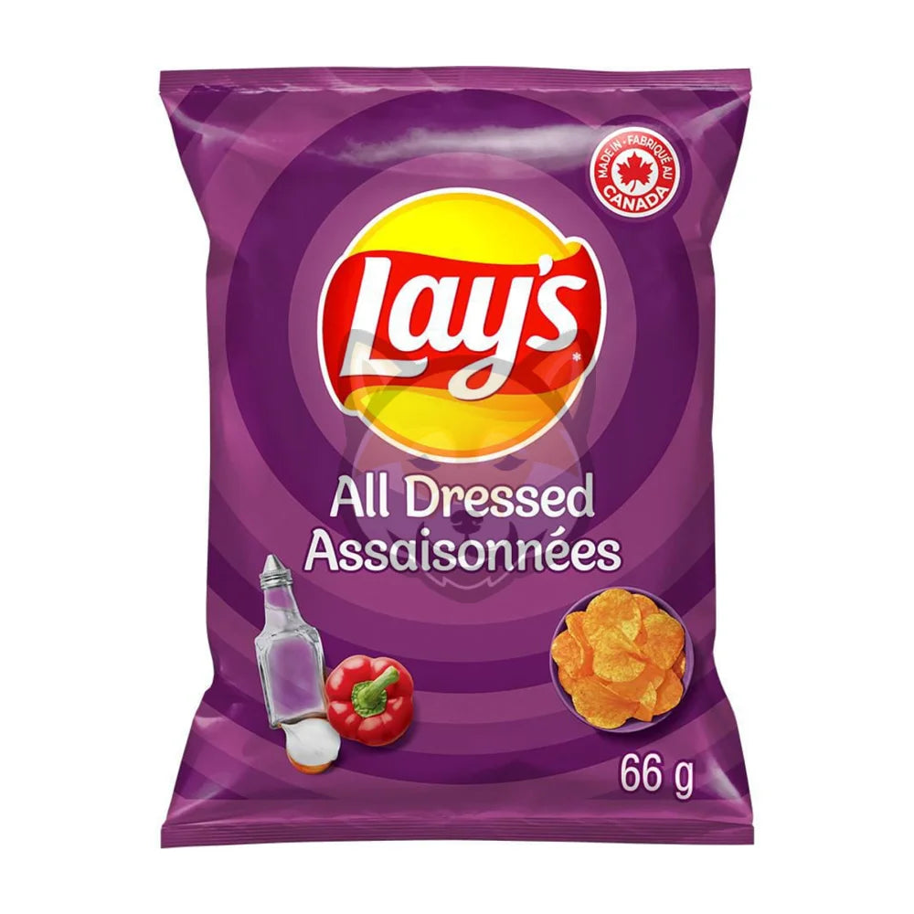 Lays All Dressed Flavored Chips (66g) | Hudson Valley Exotics PKG